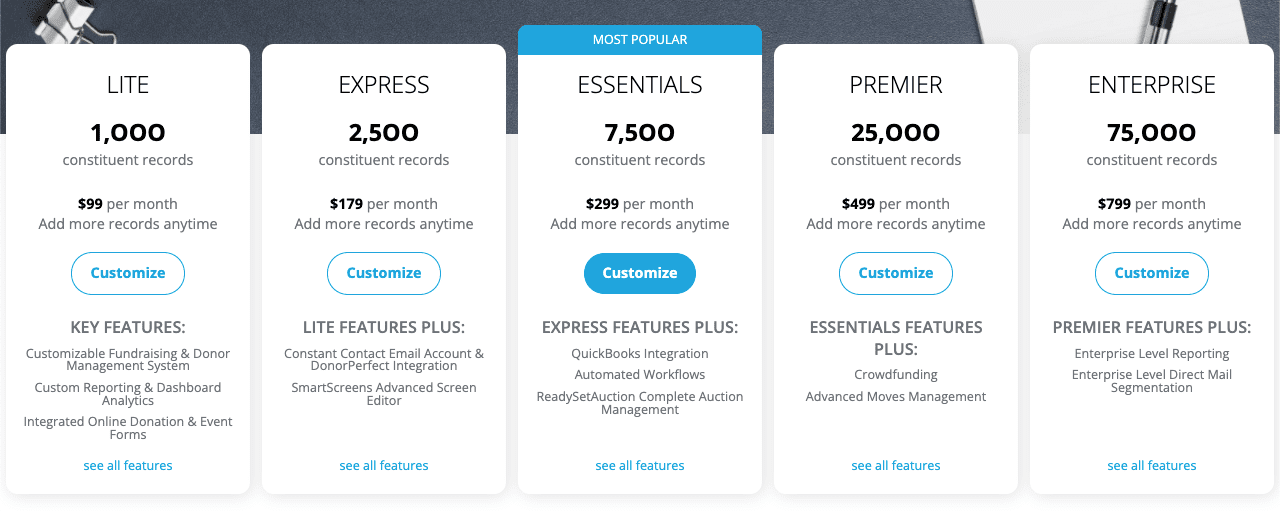DonorPerfect Alternatives, Pricing, Reviews & Ratings