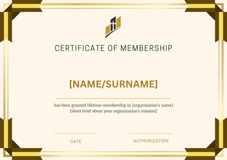 20 Free Membership Certificate Templates - Raklet - All-in-one platform ...