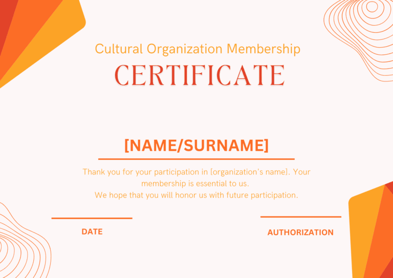 20 Free Membership Certificate Templates (Download Now)